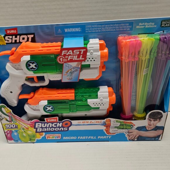 Zuru | Toys | New Zuru Xshot War Bunch Balloons Tropical Party Micro ...